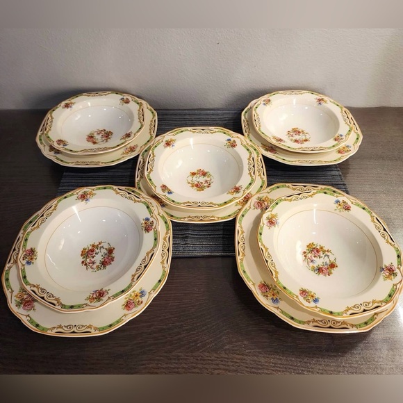 Dining | Vintage 192s Wh Grindly Co The Astoria Windsor Plate Bowl Sets ...